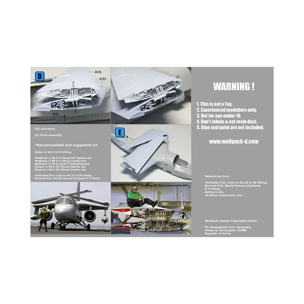 S-3 Viking Wing folded set