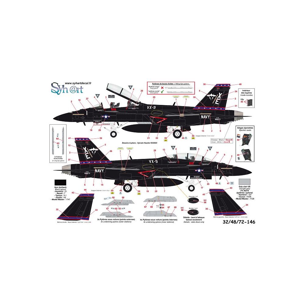 F/A-18F Super Hornet 166673 "Vandy One" VX-9 - US Navy 2023