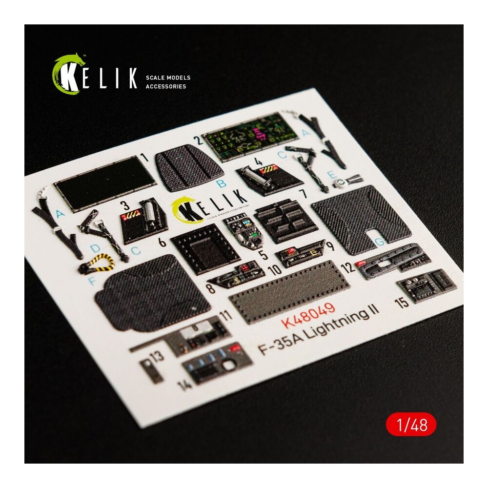 F-35A "Lightning II" interior 3D decals