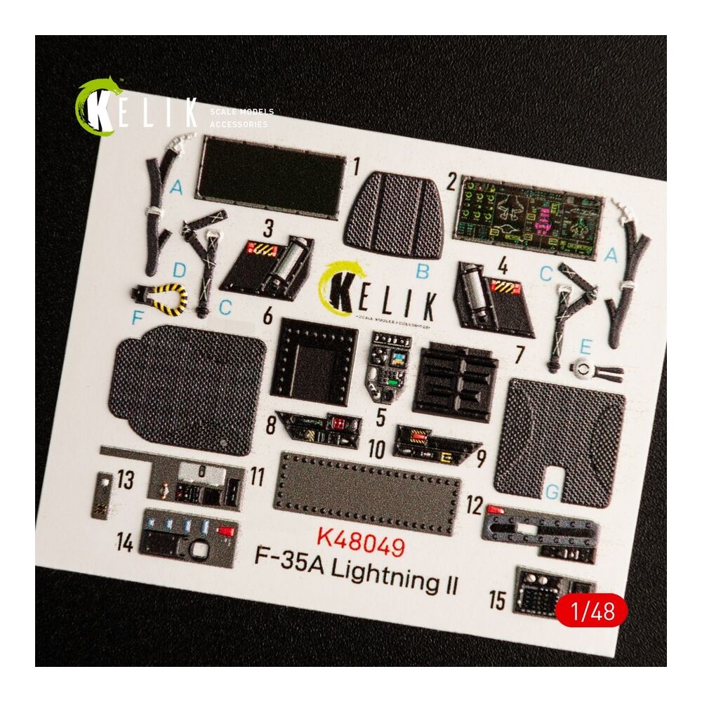 F-35A "Lightning II" interior 3D decals