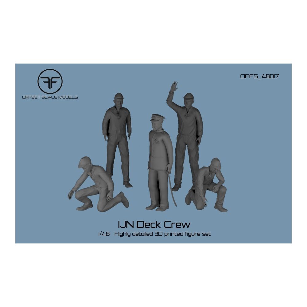 Imperial Japanese Navy deck crew set Offset Scale Models 48017 1:48