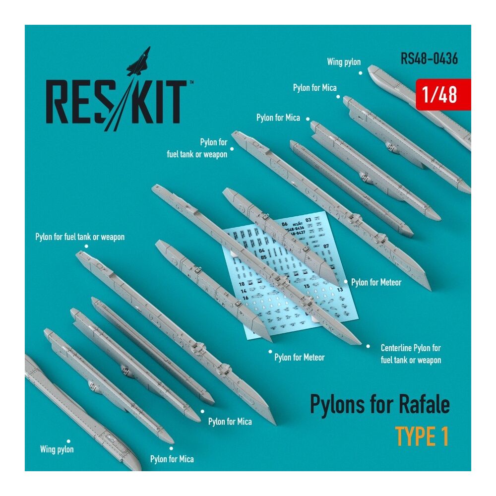 Pylons for Rafale type 1