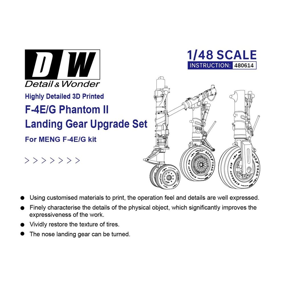 F-4E/G landing gear set (Meng)