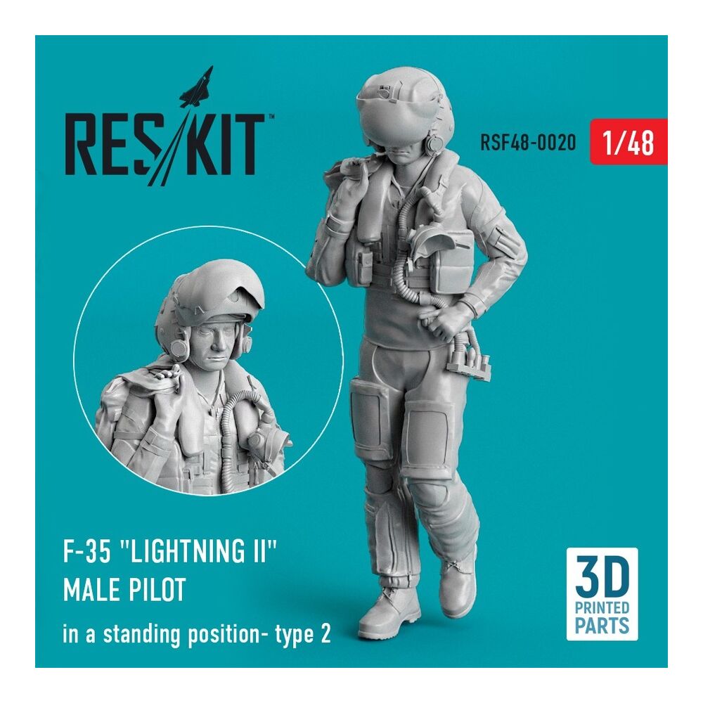 F-35 "Lightning II" male pilot (in a standing position - type 2) (3D ...