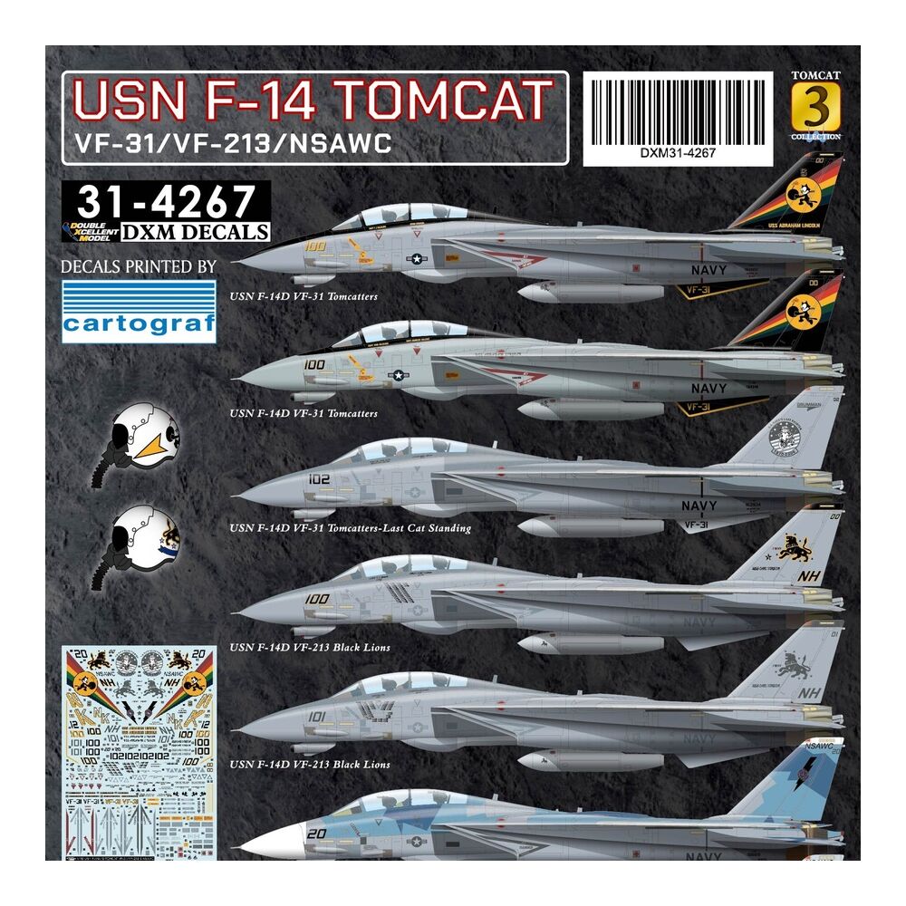USN F-14 VF-31/VF-213/NSAWC Tomcat Collection #3