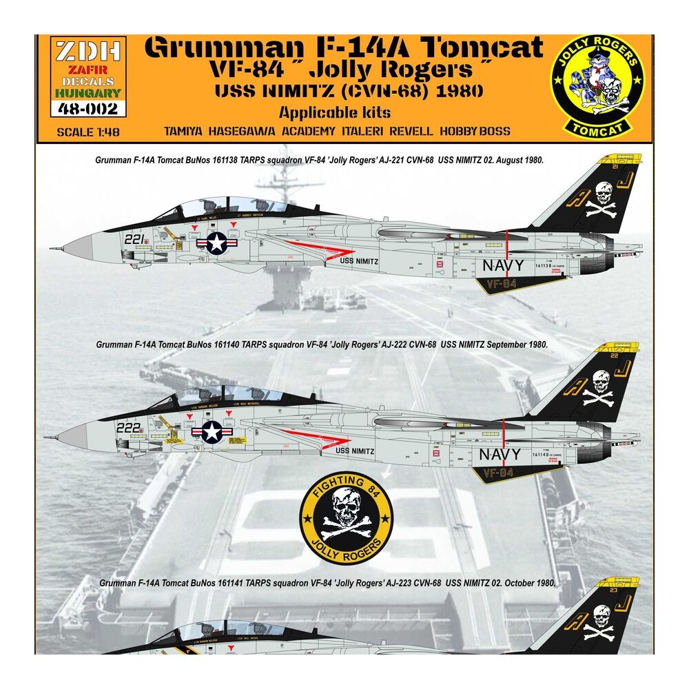 F-14A Tomcat VF-84, CVN-89 1980