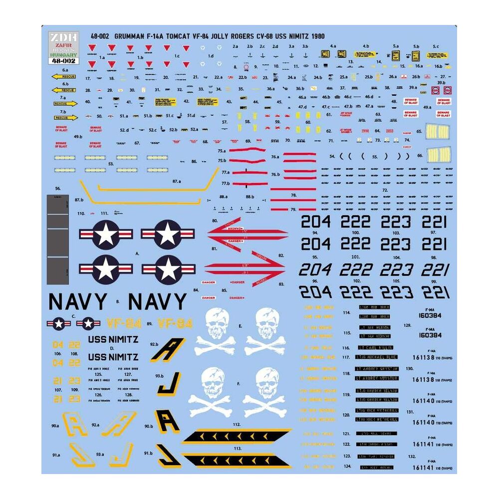 F-14A Tomcat VF-84, CVN-89 1980