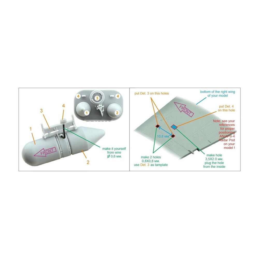 AN/APS-4 Radar pod (All kits)