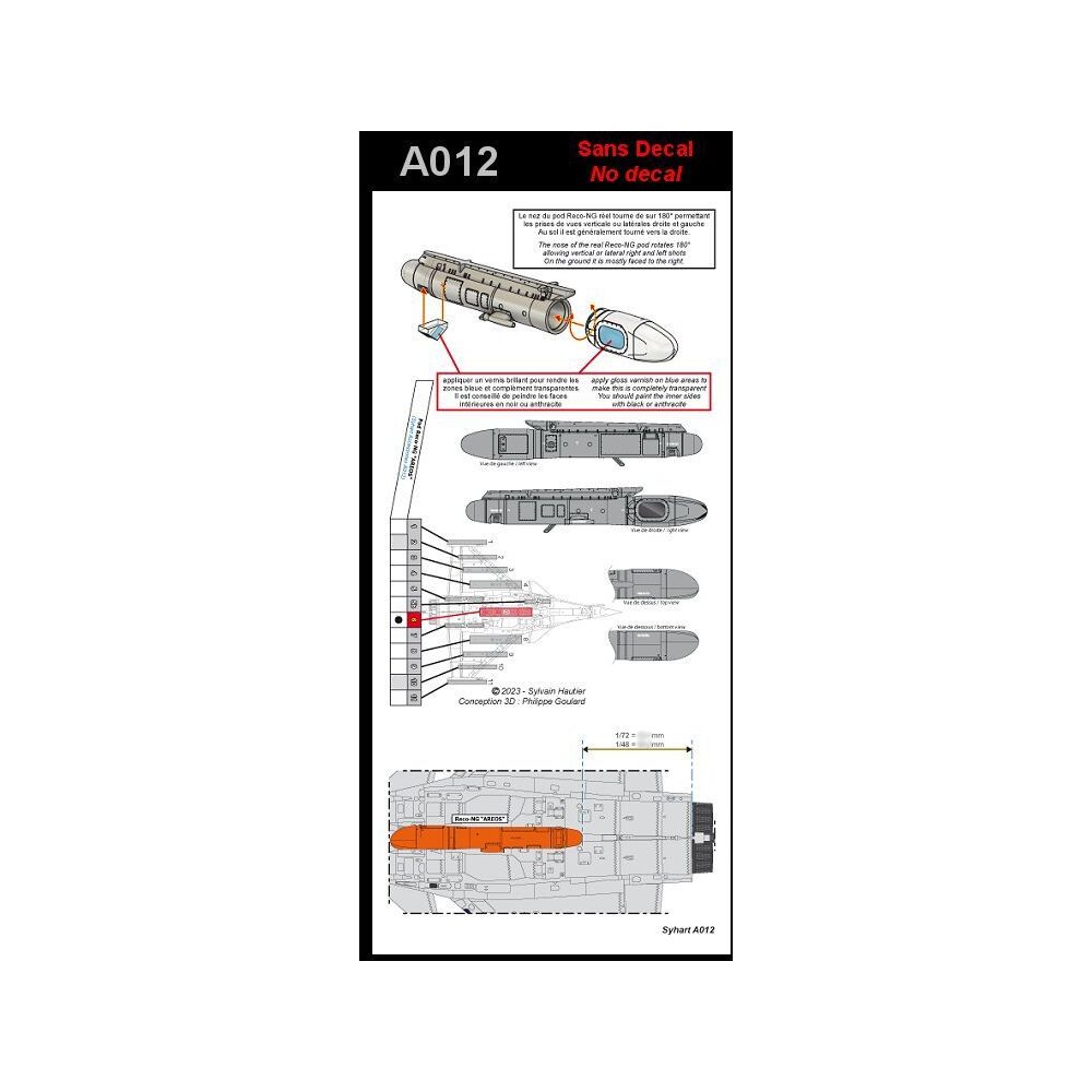 Reco-NG Pod "AREOS" for Rafale (no decals)