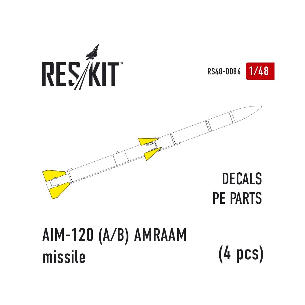 AIM-120A/B AMRAAM missile (4 pcs)