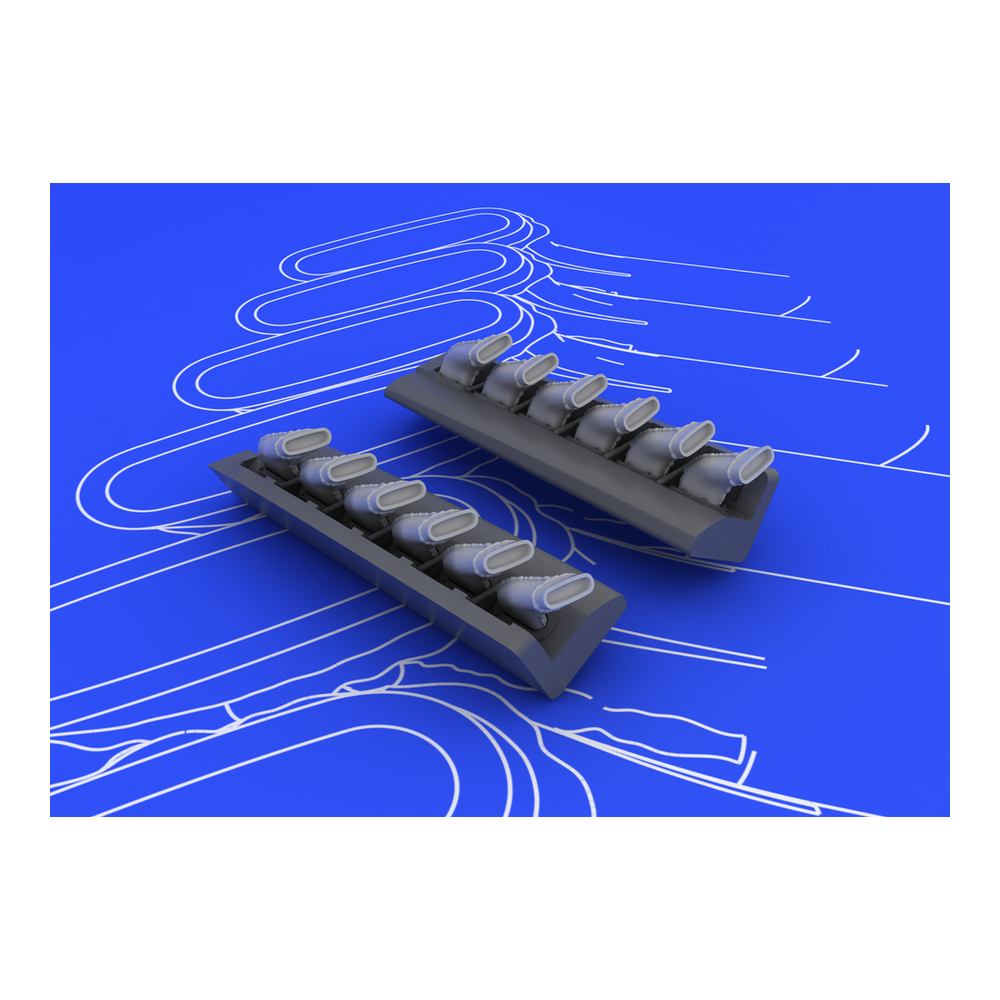 Spitfire exhaust stacks fishtail