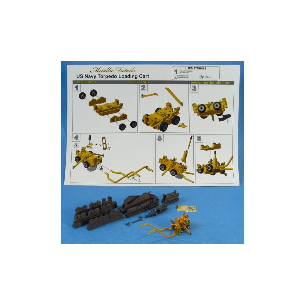 USN torpedo loading cart