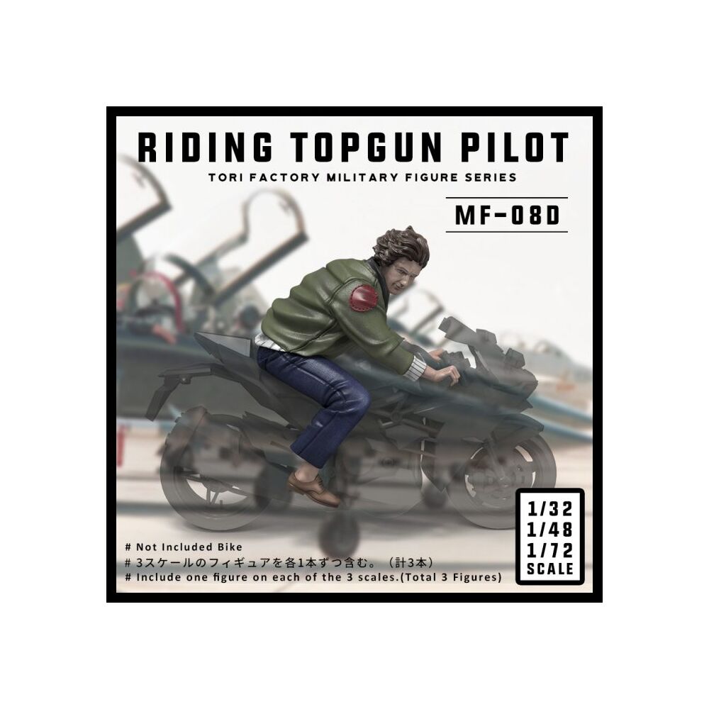 Topgun riding pilot (3 figures) Tori Factory MF-08D 1:48