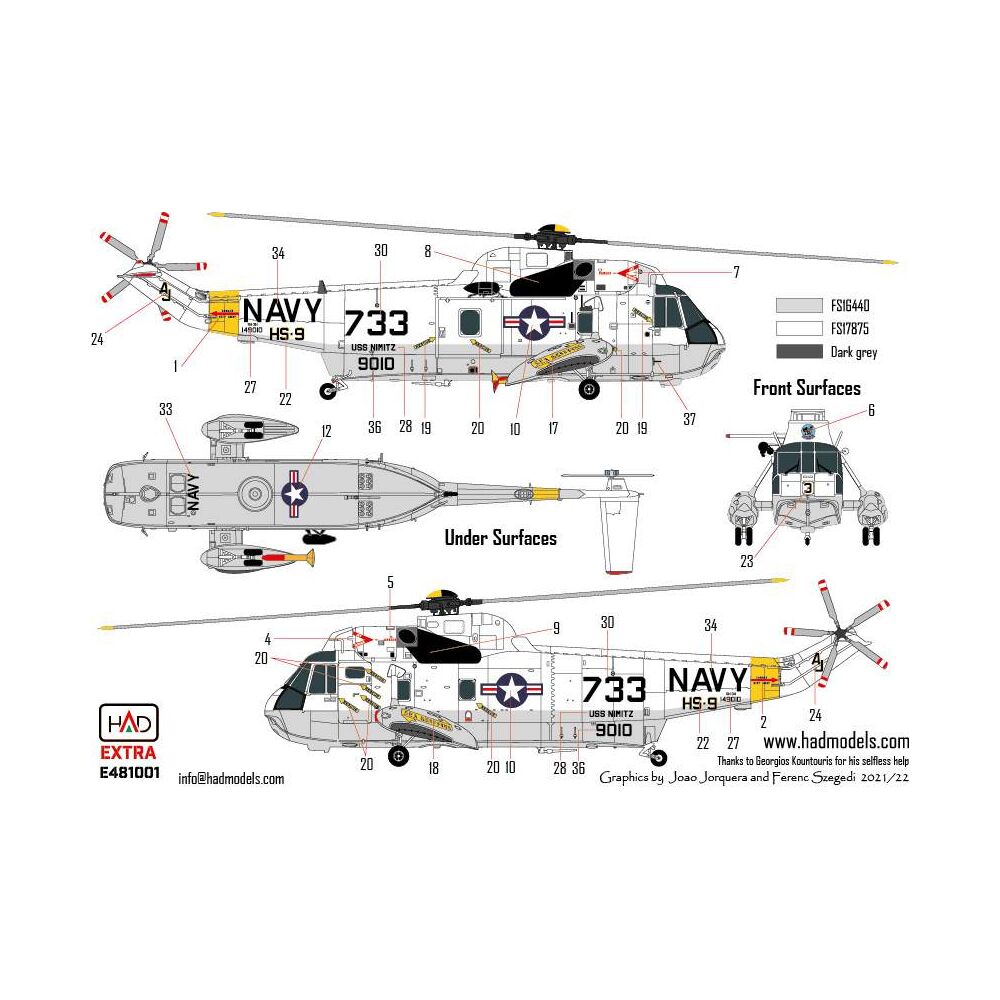 SH-3H Seaking ”Final Countdown” movie collection Extended version decal ...
