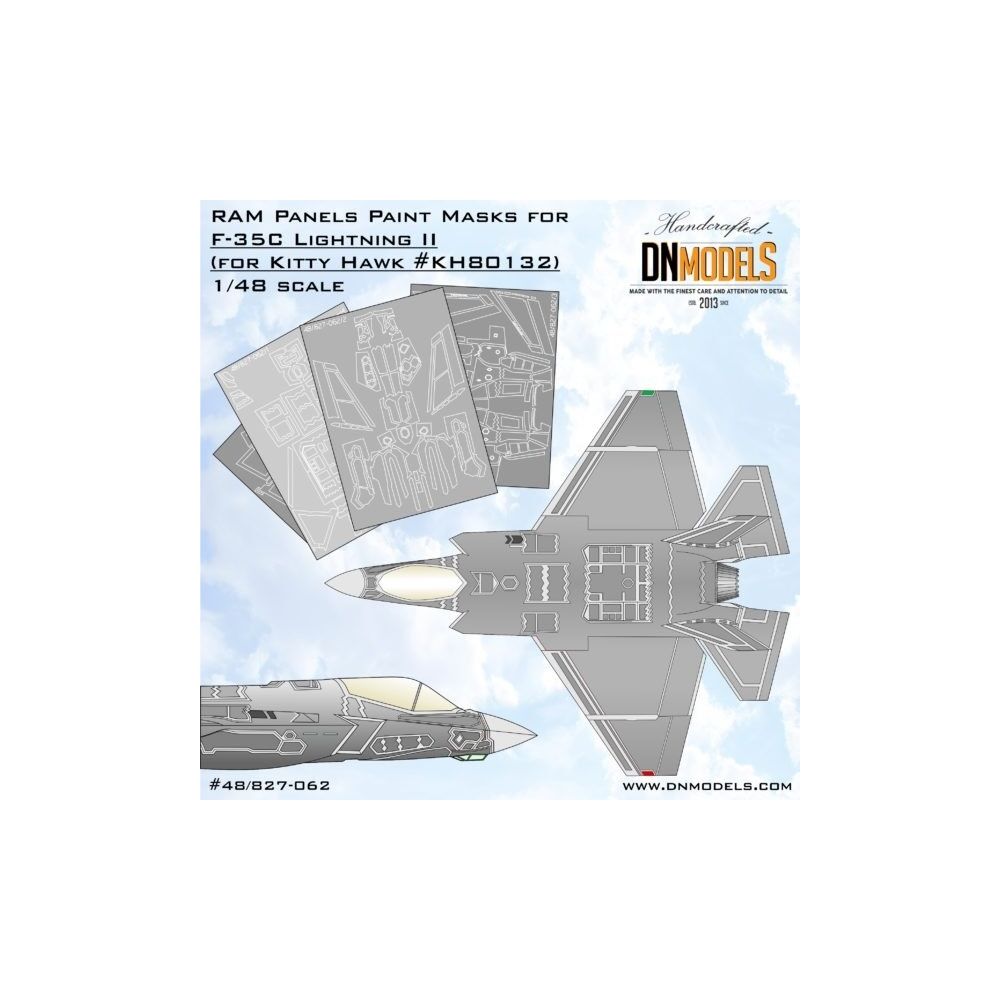 F-35C RAM panels paint masks