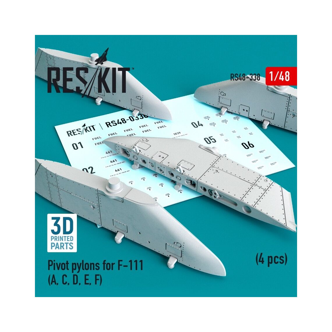 Pivot pylons for F-111 (A, C, D, E, F) (4 pcs)