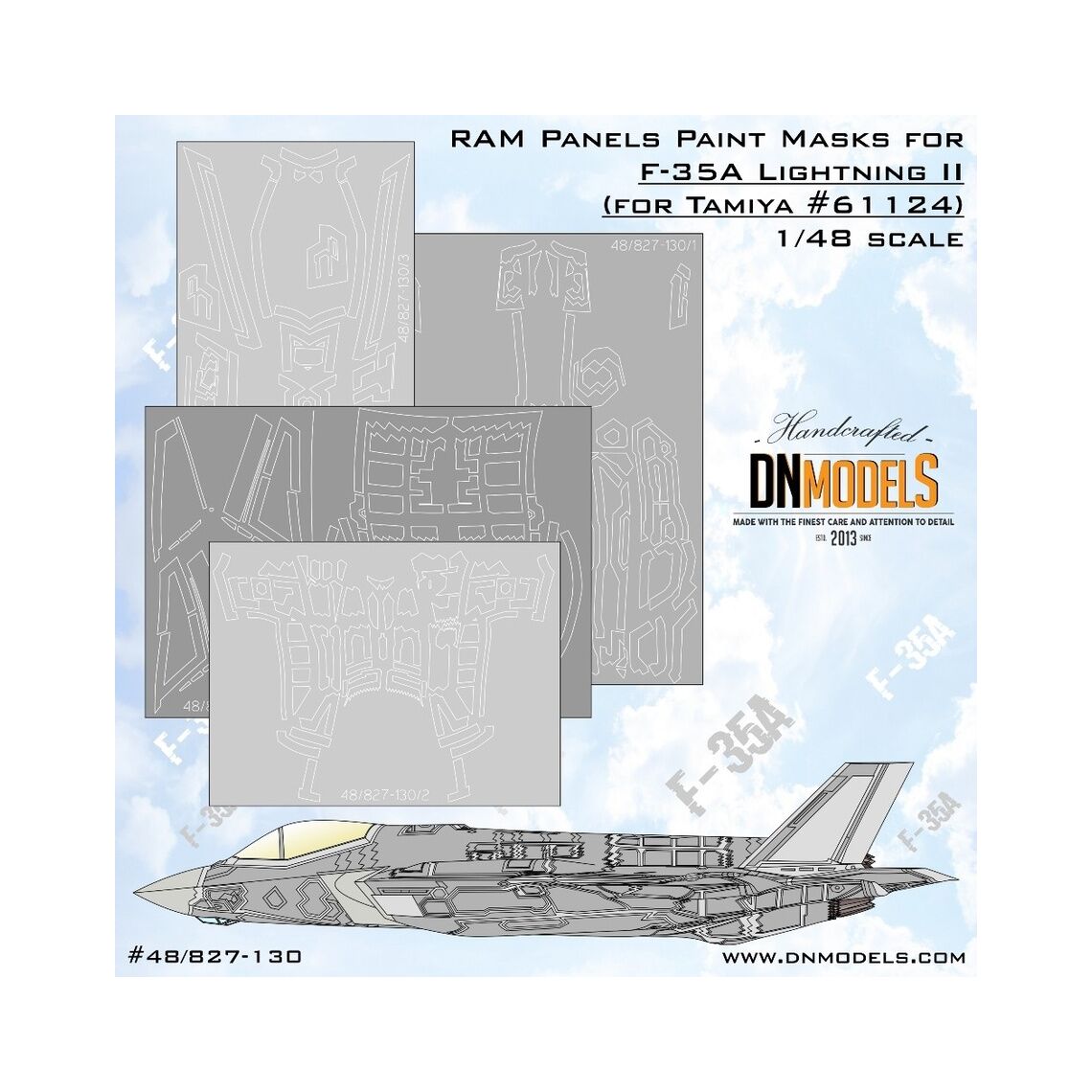 F-35A Lightning II RAM Panels “Early Version” paint masks set