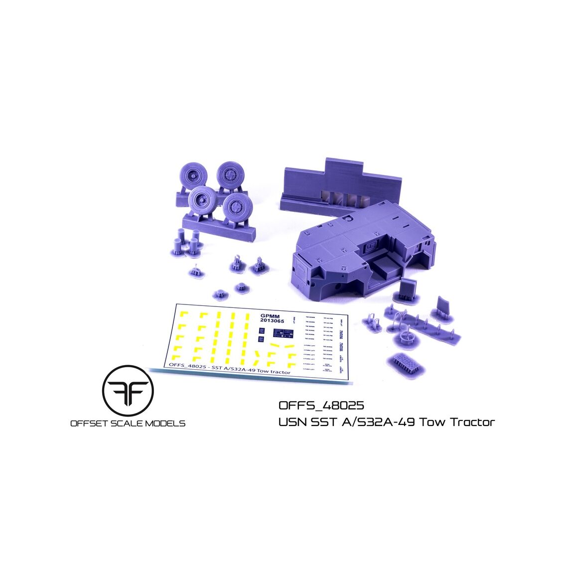 USN SST A/S32A-49 Tow Tractor Offset Scale Models 48025 1:48