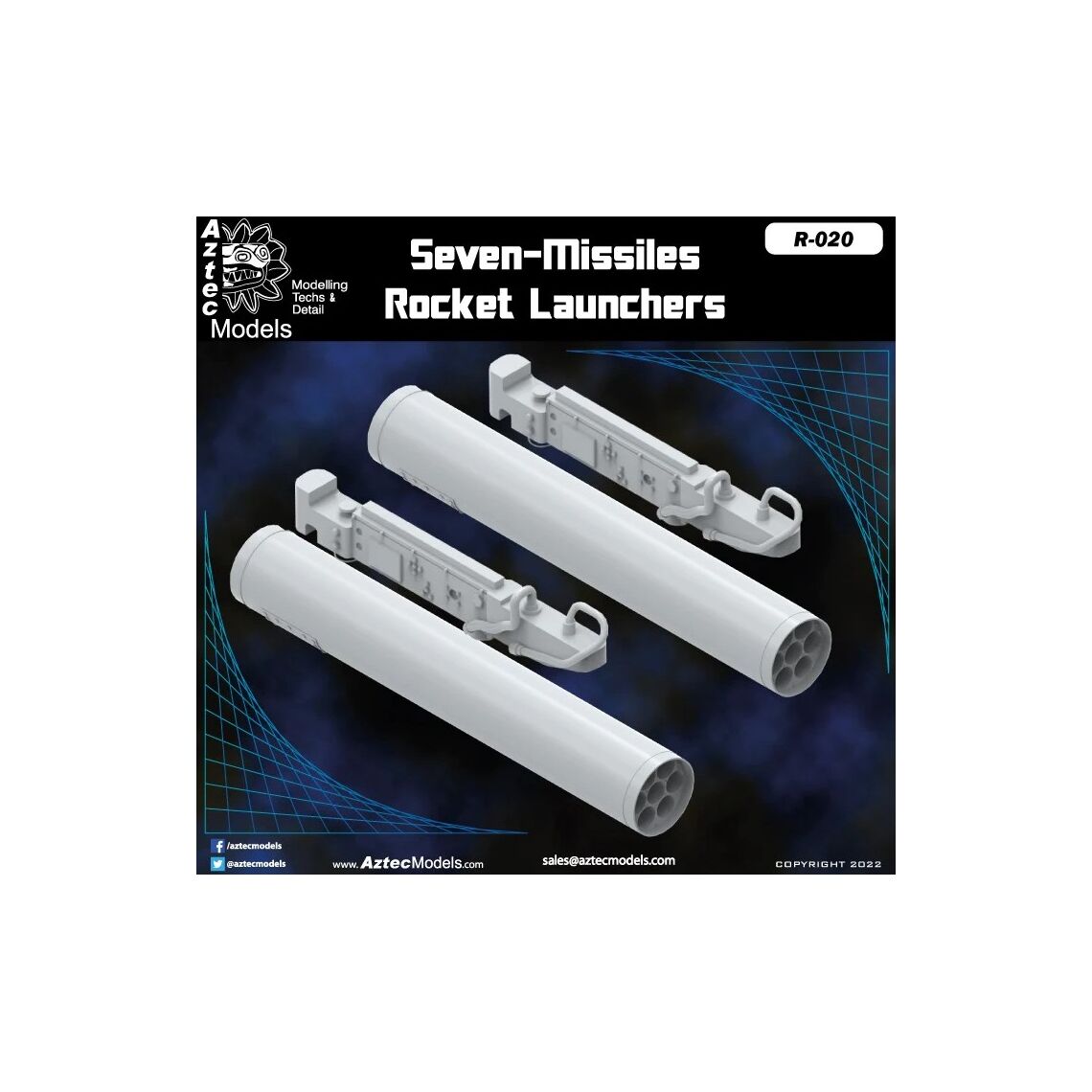 LAU-131/A Rocket Launcher set (2 LAU with racks and missiles)