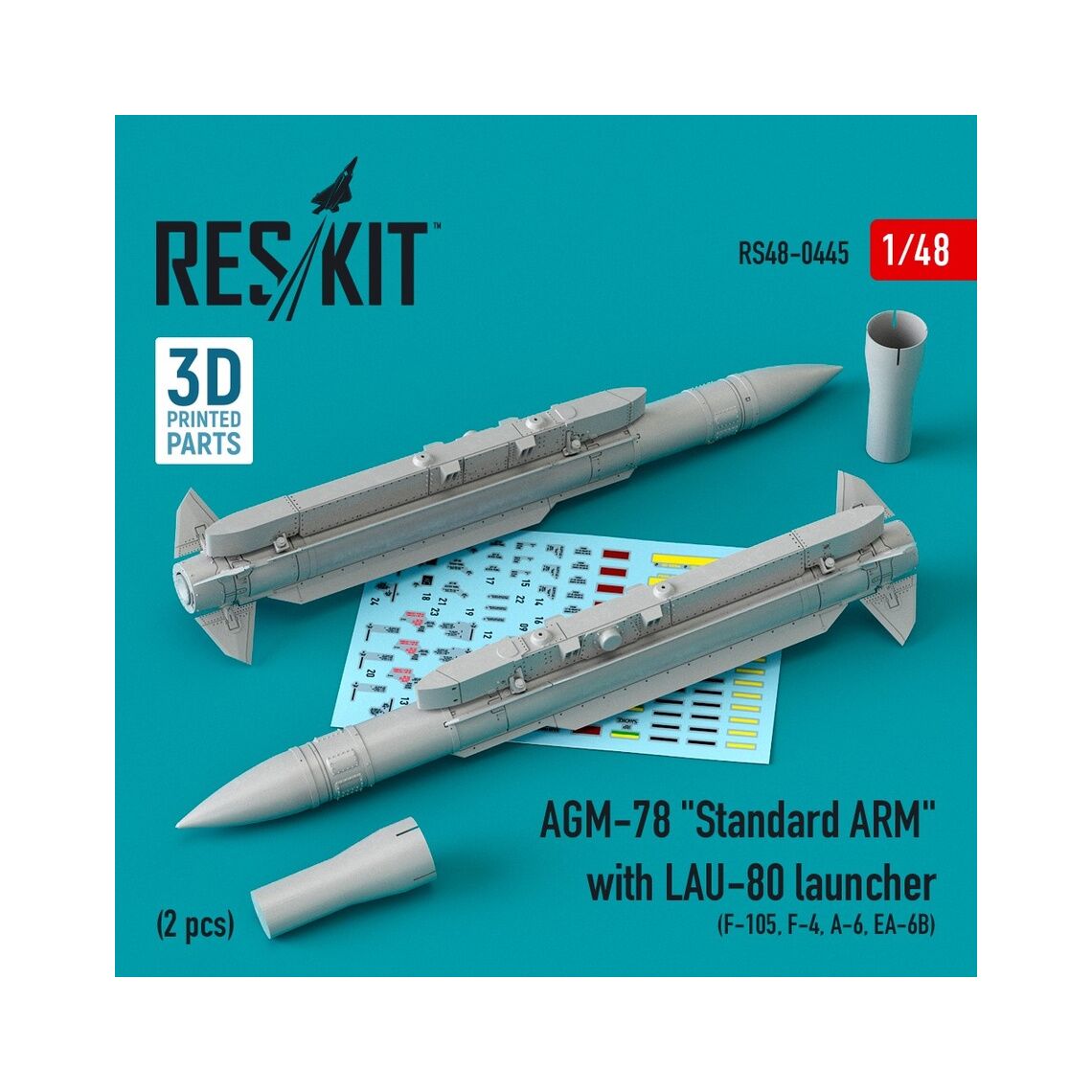 AGM-78 "Standard ARM" with LAU-80 launcher (2 pcs) (F-105,F-4,A-6,EA-6B ...
