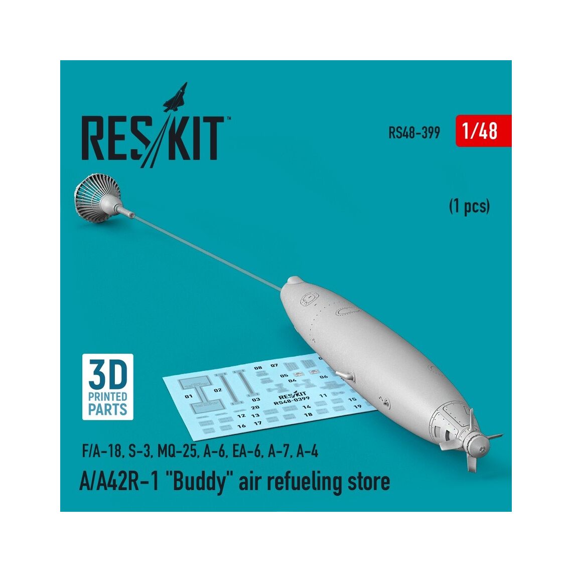 A/A42R-1 "Buddy" air refueling store (1 pcs) (3D Printed)