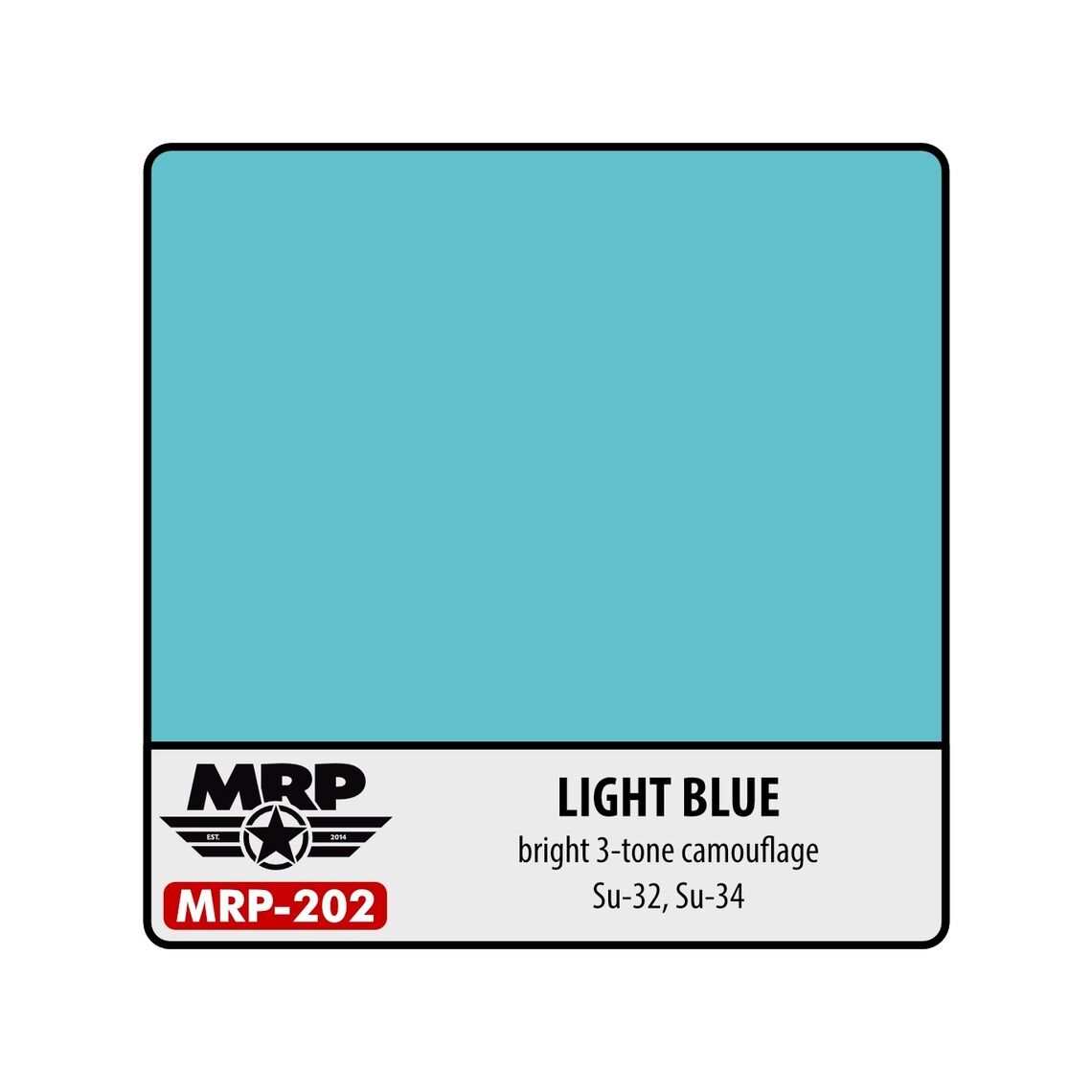 Light Blue bright 3-tone camouflage Su-32/34 MR. Paint MRP-202