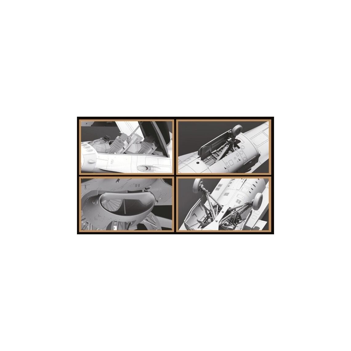 F-16A/B Block 20 ROCAF 70th Anniversary Flying Tigers Kinetic K48160 1:48