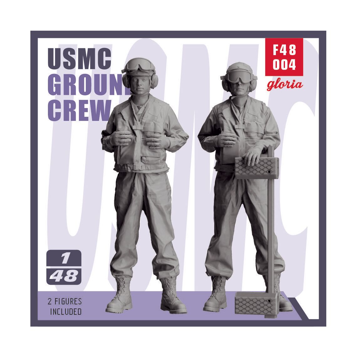 USMC LHA/LHD Ground crew Gloria Model F48004 1:48