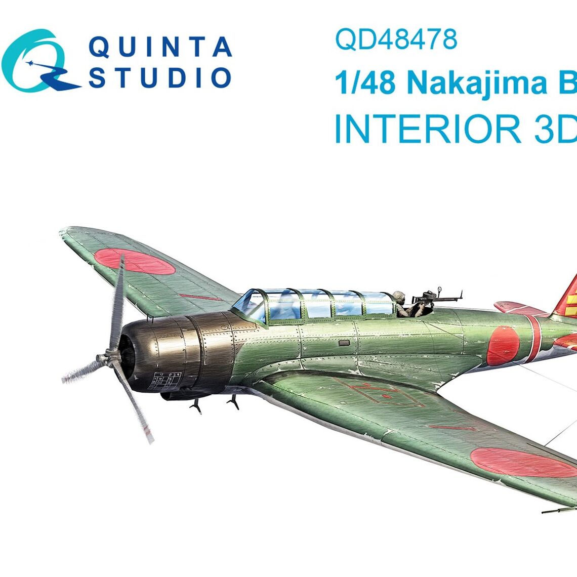 Nakajima B5N2 Kate 3D-Printed & coloured Interior on decal paper
