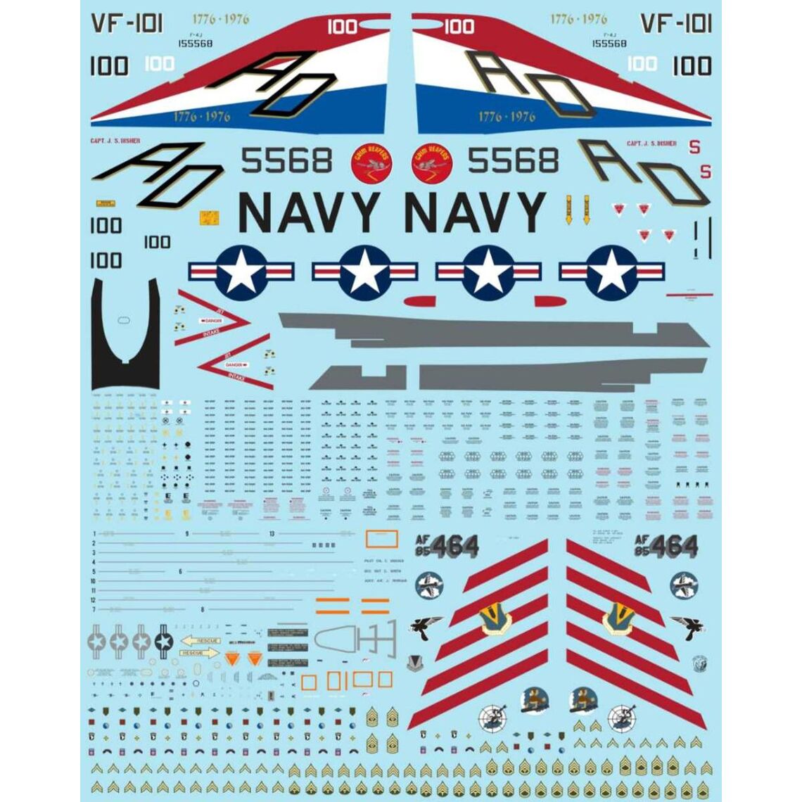 IPMS USA 2024 National Convention Decals - All-American - Red, White ...