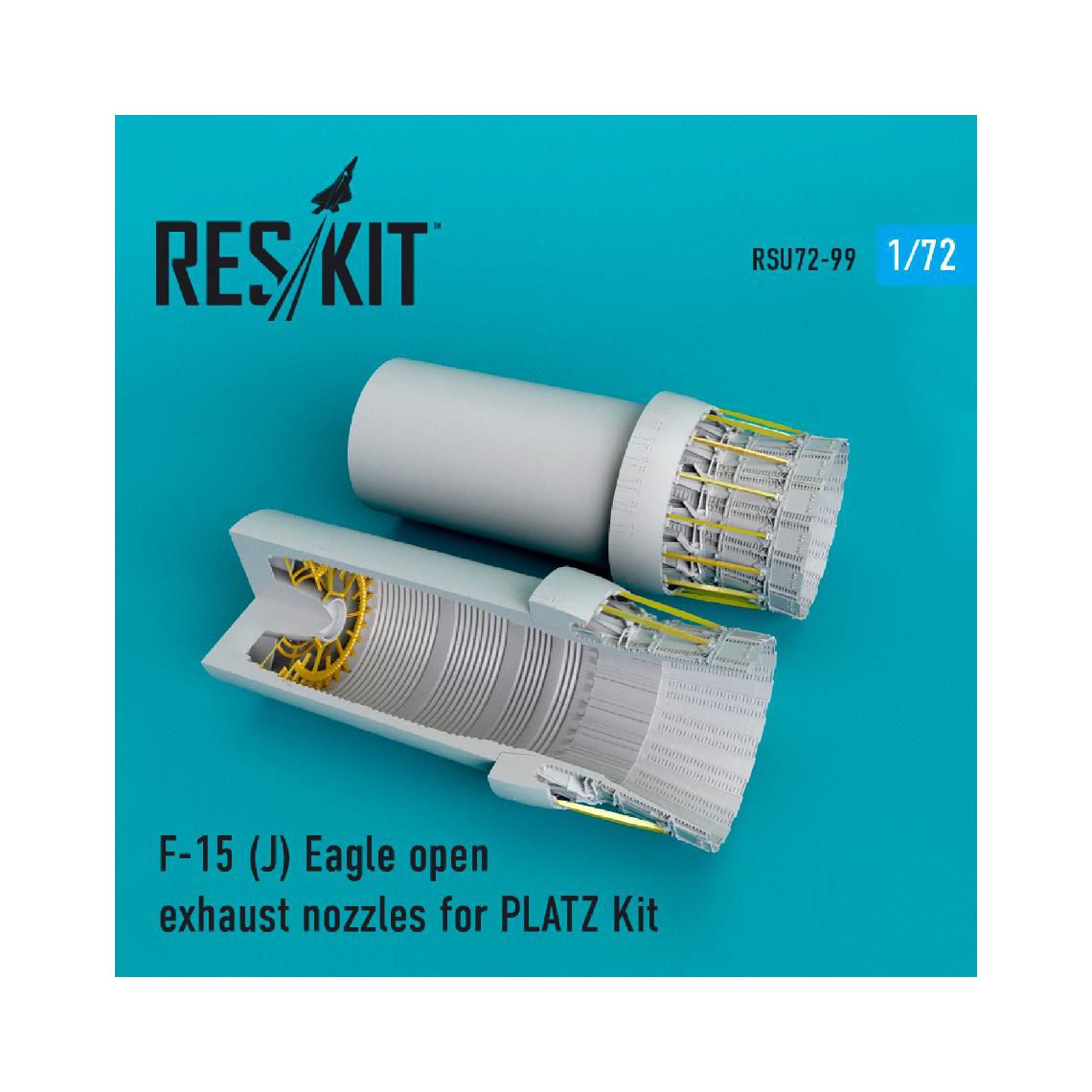 F-15J open exhaust nozzles ResKit RSU72-0099 1:72