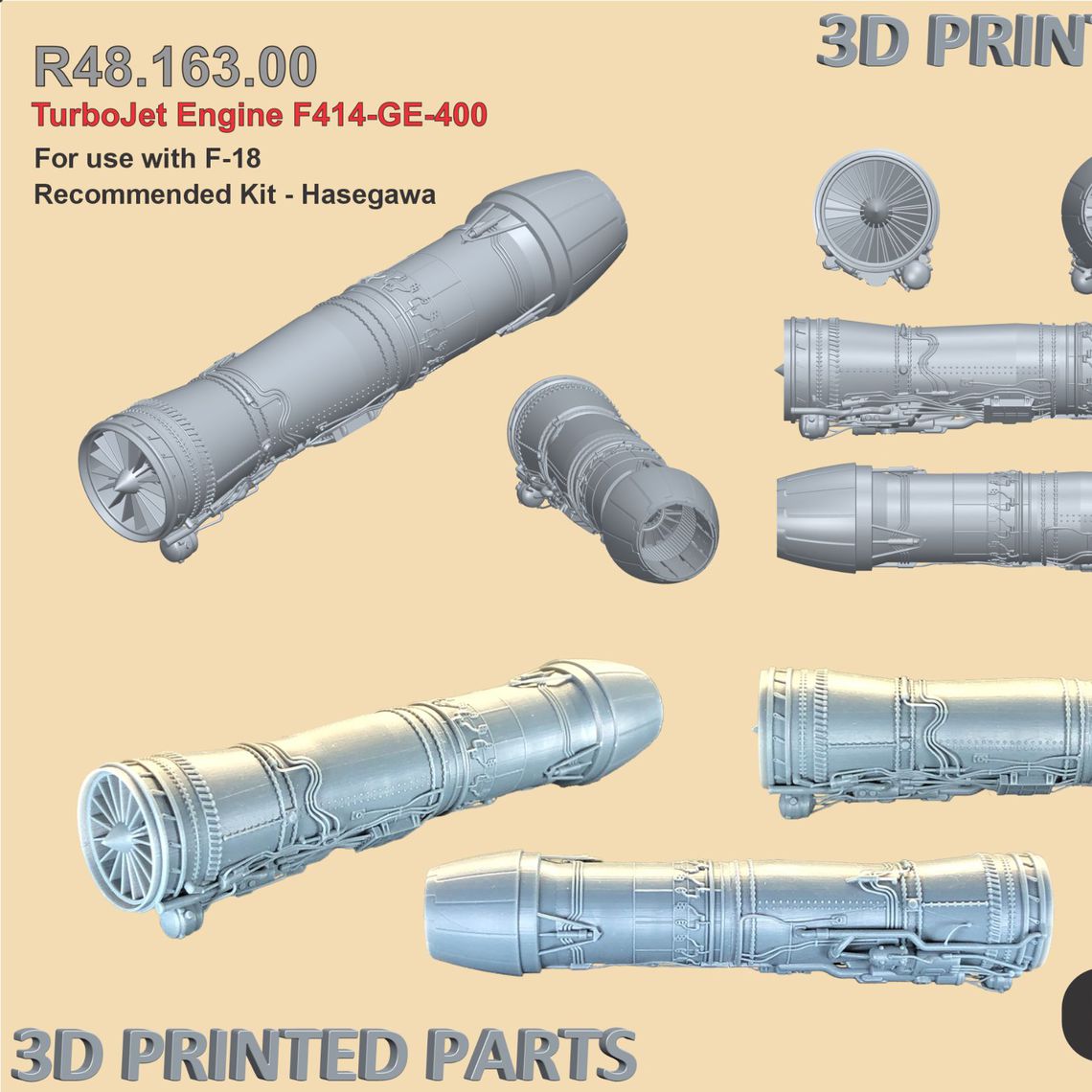 F-18 Turbo Jet Engine F414-GE-400
