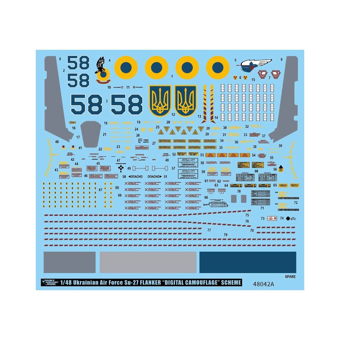 Su-27 Digital Camouflage Scheme Ukrainian Air Force