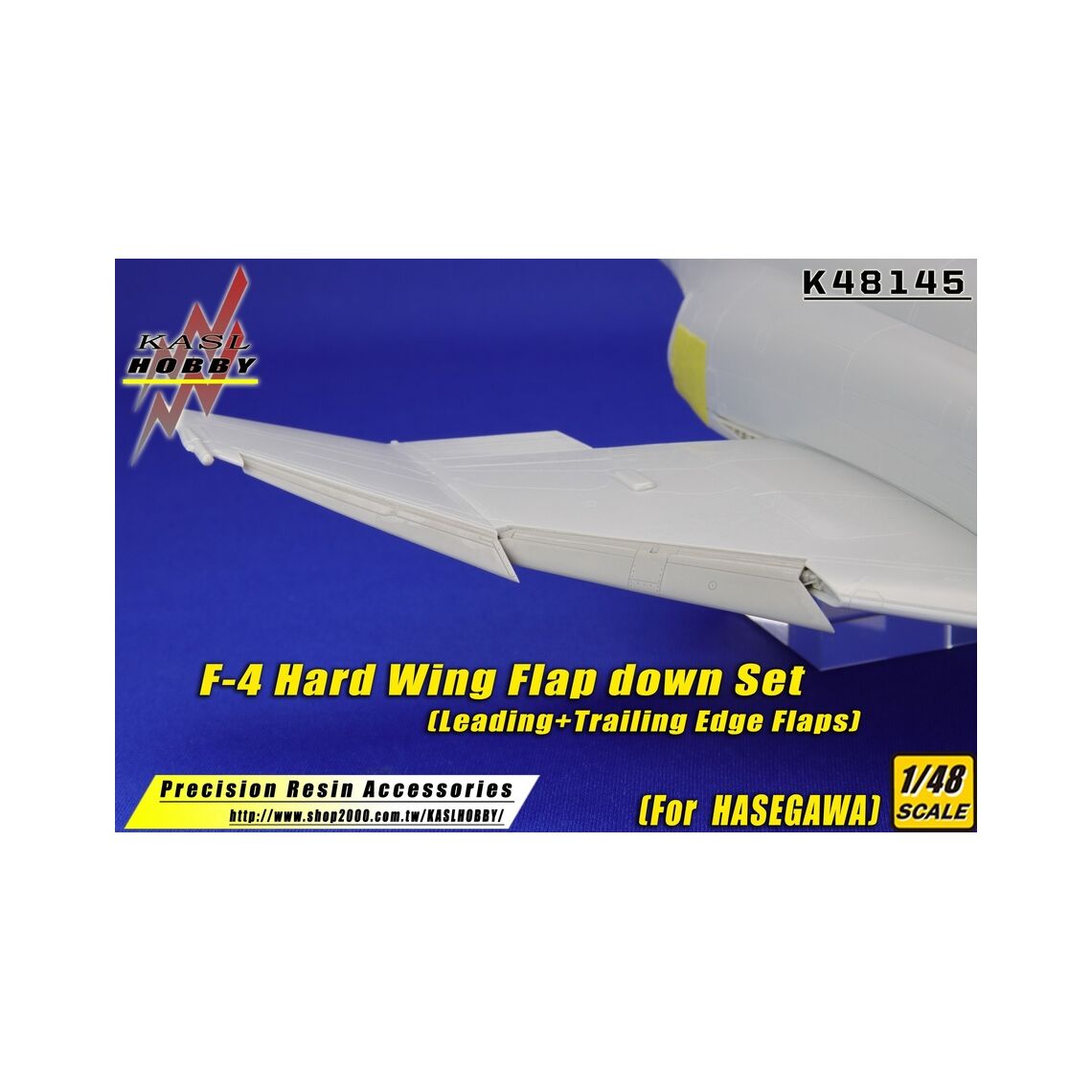 F-4 Hard Wing Flap down Set (Leading+Trailing Edge Flaps)