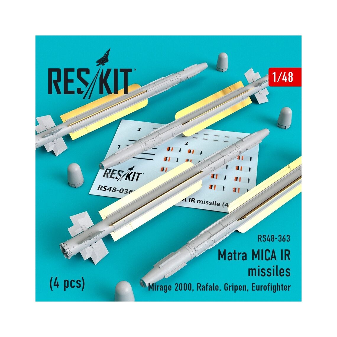 Matra MICA IR missiles (4 pcs)