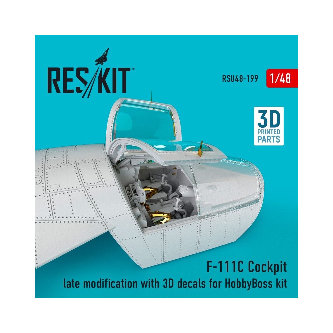 F-111C Cockpit late modification with 3D decals