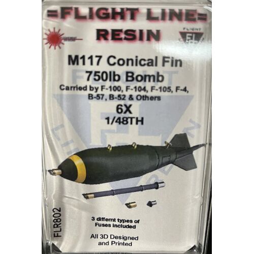 M117 Conical fin 750lb Bomb (6 ea)