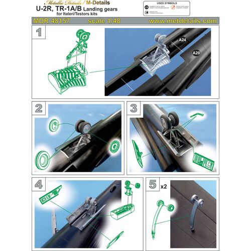 U-2R, TR-1A/B landing gears