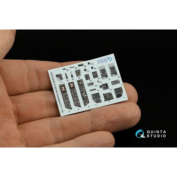 AV-8B Late 3D-Printed & coloured Interior on decal paper (small version)