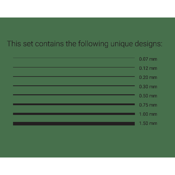 Universal Lines 0.07mm - 1.50mm (Aluminium)
