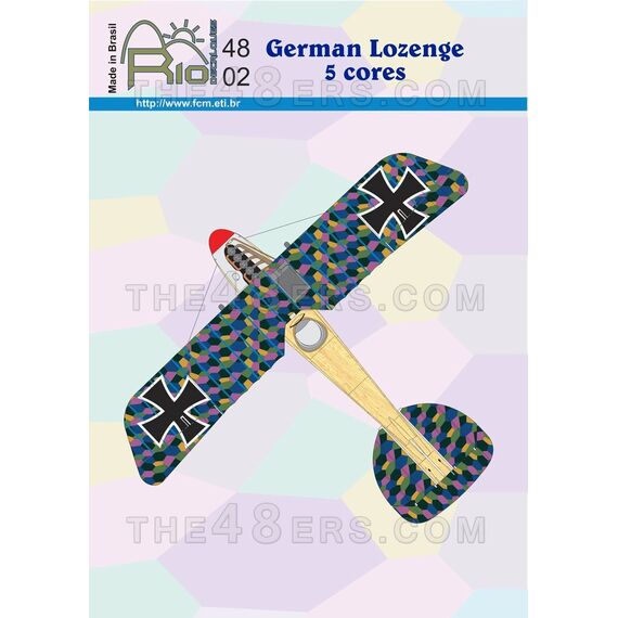 German Lozenges 5 colors upper / lower surfaces