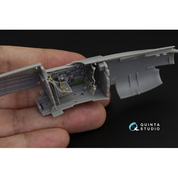 P-40B 3D-Printed & coloured Interior on decal paper