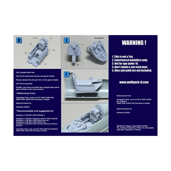 MiG-21MF 'Fishbed' Cockpit set