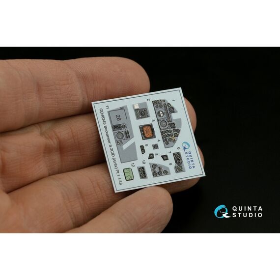 Buccaneer S.2C/D 3D-Printed & coloured Interior on decal paper