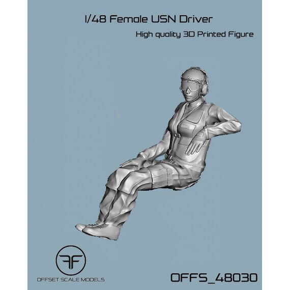 US tow truck female driver Offset Scale Models 48030 1:48