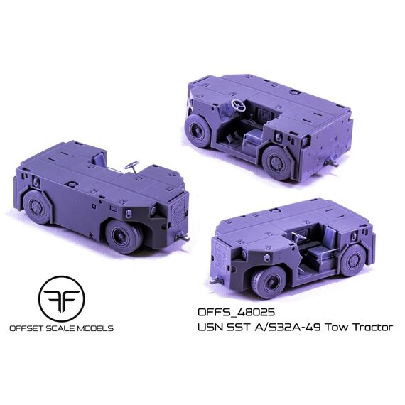 USN SST A/S32A-49 Tow Tractor Offset Scale Models 48025 1:48