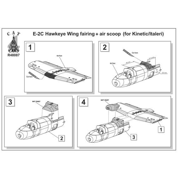 E-2C Hawkeye Wing fairing correction