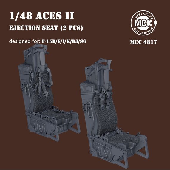 ACES II Ejection seats for F-15E (2pcs) Mini Craft Collection MCC4817 1/48