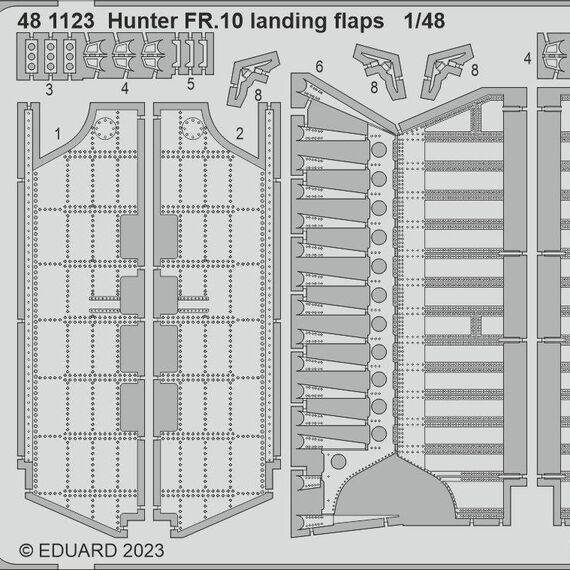Hunter FR.10 landing flaps