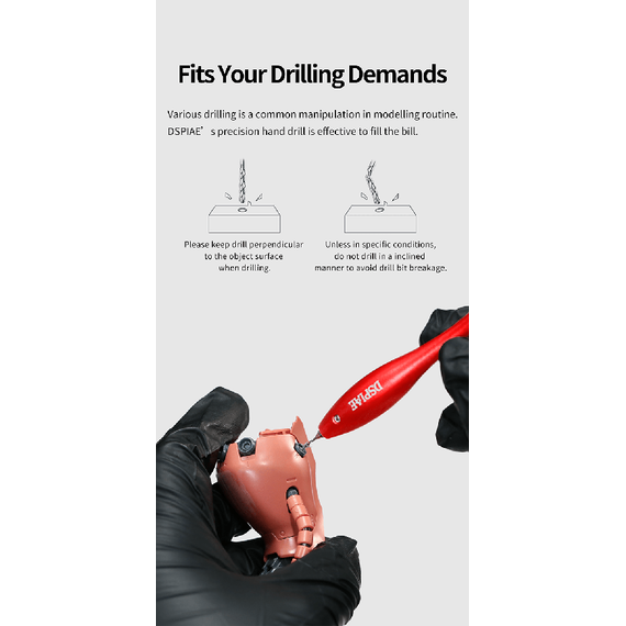 General purpose hand drill combo set DSPIAE AT-HD